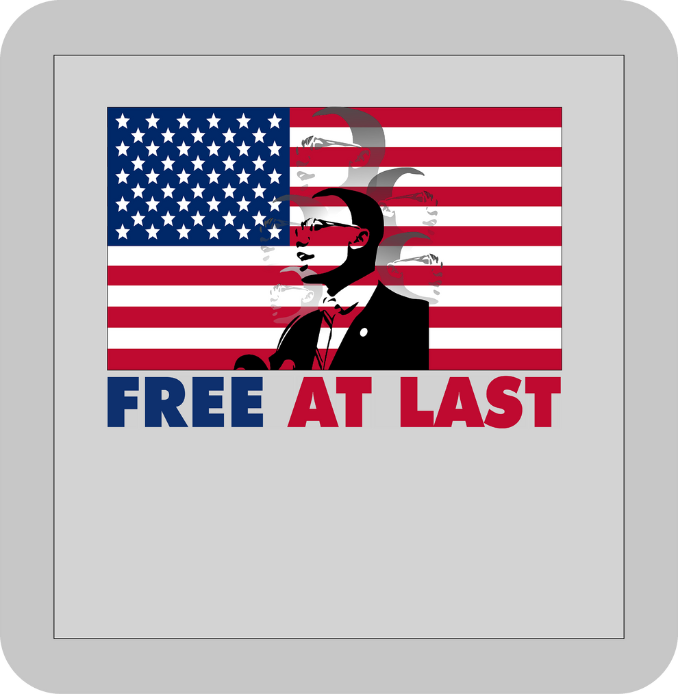 Martin Luther King Jr. , Free at Last -DTF transfer – DTF Worldwide